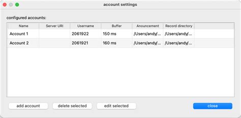 Account Config — Awah Sip 32 Documentation