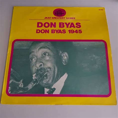 Don Byas Don Byas 1945 Lp Winkel