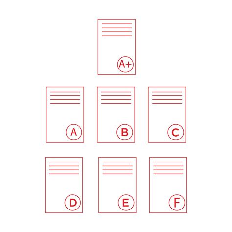 School Paper Grades On White 9900092 Vector Art At Vecteezy