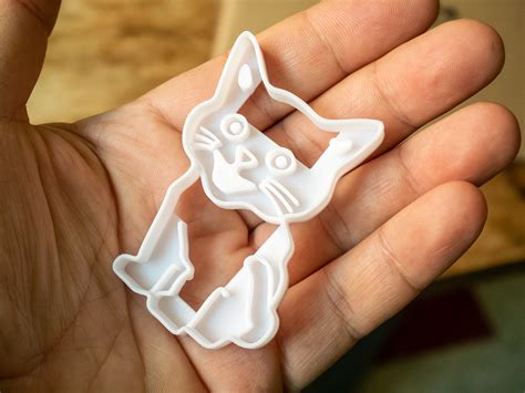 stl file cute kitty cooky cutter・3d printing design to download・cults
