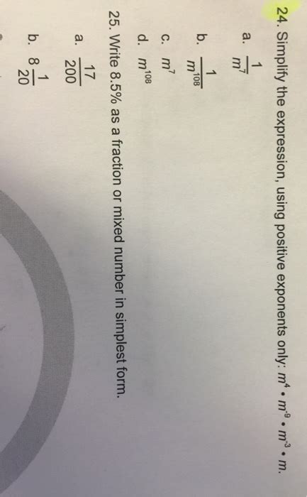 Solved Simplify The Expression Using Positive Exponents Chegg Com