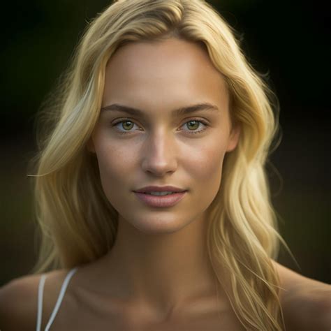 Premium Photo Sexy Blonde Girl With Blue Eyes