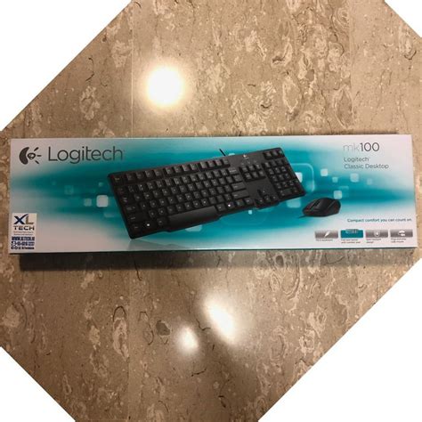 Logitech Mk100 Classic Ps2 Keyboard And Usb Mouse Computers And Tech Parts And Accessories Computer