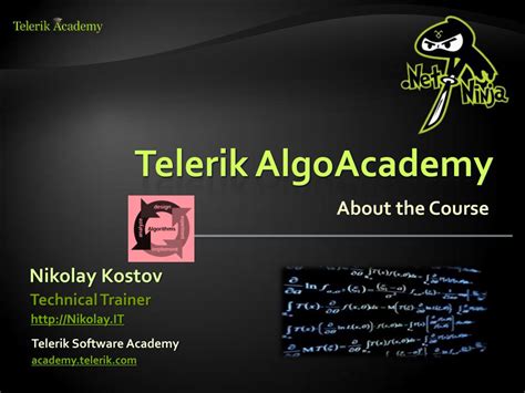 Ppt Telerik Algoacademy Powerpoint Presentation Free Download Id2141945