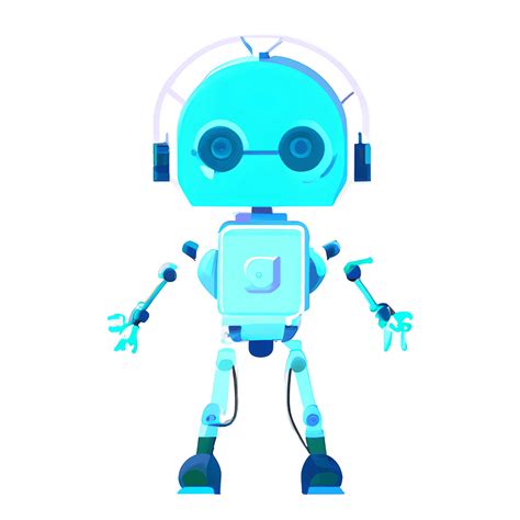 2d Robot Character Graphic · Creative Fabrica