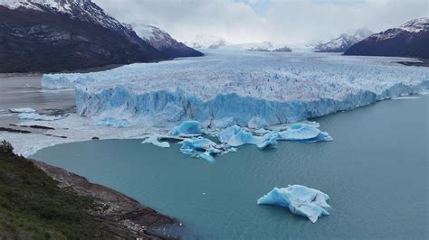 Breathtaking Aerial View Of Perito Moreno Glacier Free Stock Video