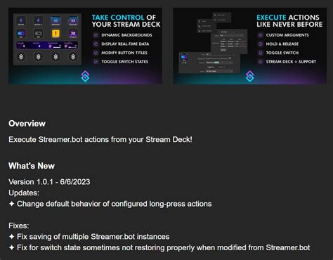 Streamerbot On Twitter Stream Deck Plugin V101 From Now Available