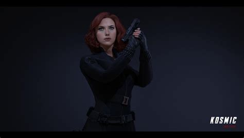 Oc Black Widow Scarlett Johansson Fan Art In Blender