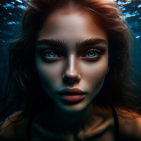 Download Ai Generated Woman Underwater Royalty Free Stock