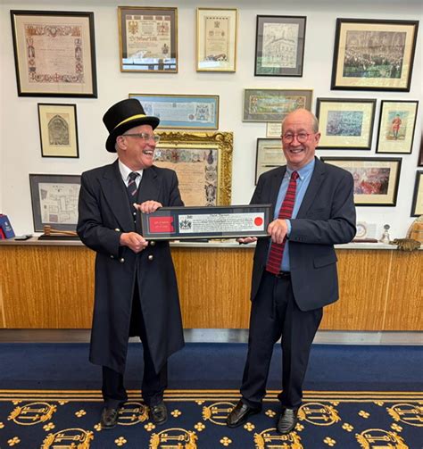 The Window Company Contracts Chair Is Honoured With Freedom Of The