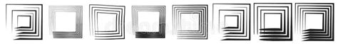 Gráficos Cuadrados Abstractos Conjunto De Elementos Cuadrados Vectoriales Ilustración Del