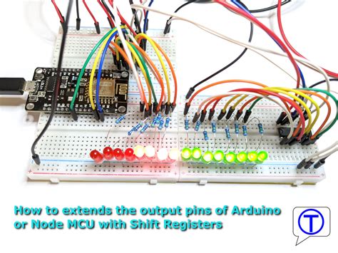 How To Extend The Number Of Digital Pins Of An Arduino Or Nodemcu Using