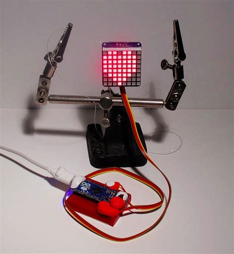 Bicolor Square Heartvalentines Necklace Arduinomicromonday Arduino Blog