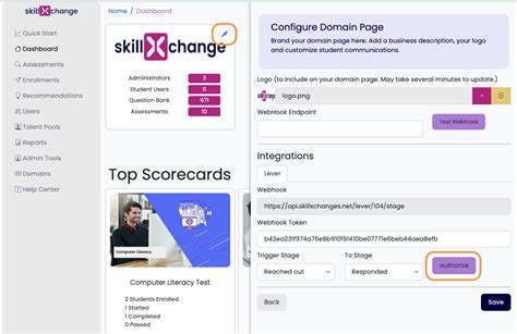 Enabling And Using The SkillXchange Integration Lever Support
