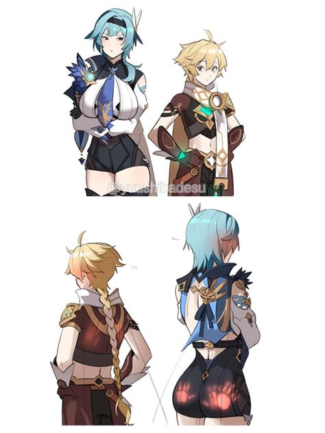 Eula And Aether By [yuushiba] R Churchofeula