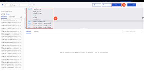 Use An Sql Statement To Create A Dataset Quick Bi Alibaba Cloud