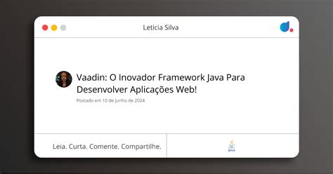 Vaadin O Inovador Framework Java Para Desenvolver Aplicações Web