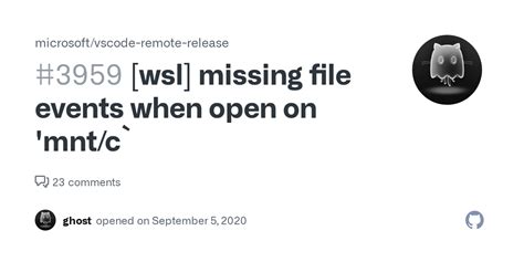 Wsl Missing File Events When Open On Mntc` · Issue 3959