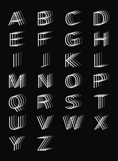 Download Premium Vector Of Vector Of Blurry Style Letters About Abc Font Abc Alphabet Sets