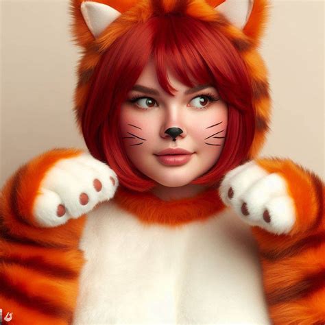 Chubby Cute Orange Ginger Tabbycat Catgirl By Mysticnitekatt On Deviantart