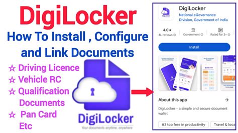 DigiLocker How To Install Configure And Link Documents YouTube
