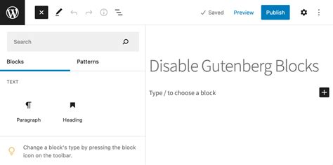 How To Disable Gutenberg Blocks Wp4devs