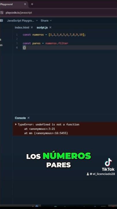Números Pares En Javascript 😚 Programador Programmer Javascript Parati Coder Coding