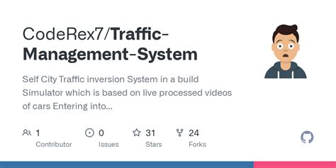 GitHub CodeRex Traffic Management System Self City Traffic Inversion System In A Build