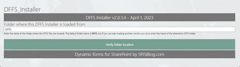 dffs installation manual sharepoint javascripts