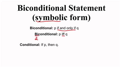 Biconditional Statement