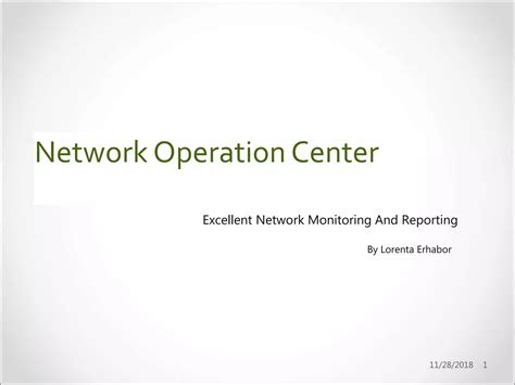 Network Operations Center Pptx