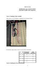 Hardware Lab 2 Operation Of Adder And Comparator Docx EEE CSC 120 HARDWARE LAB 2 ANSWER SHEET