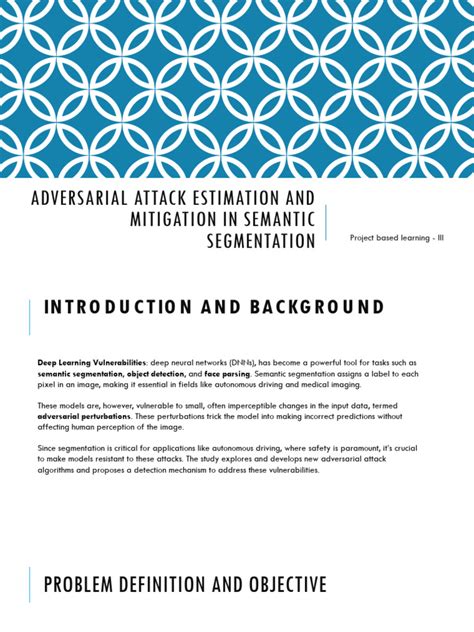 Adversarial Attack Estimation And Mitigation In Semantic Segmentation Pdf Image Segmentation