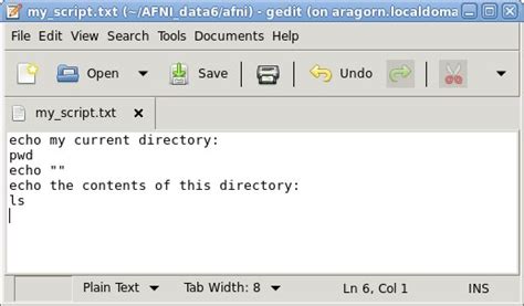 4 Basic Unix Light Intro To Shell Scripts — Afni Suma And Fatcat V25001