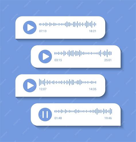 Premium Vector Volume Equalizer With Spectrum Noise Button Voice Message With Sound Waves And