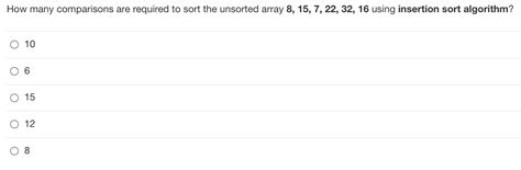 solved how many comparisons are required to sort the
