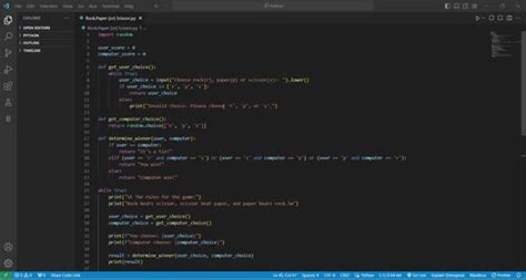Mohd Amaan On Linkedin Codsoft Internship Python Rockpaperscissors Greatexperience
