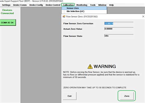 vdm300 detailed zeroing procedure