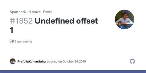 undefined offset 1 · issue 1852 · spartnernl laravel excel · github
