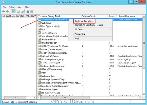 Workstation Authentication Certificate Template 4 Templates Example Templates Example