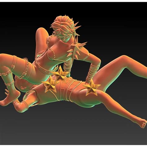 D Printable Sexy Warriors Odette Reka Erotic Miniature Mm