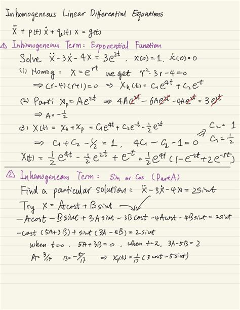 🗜 inhomogeneous linear differential equations kzhu ai