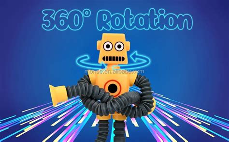Diy Telescopic Tube Gyroscope Robot Figures Toy Plastic Telescopic