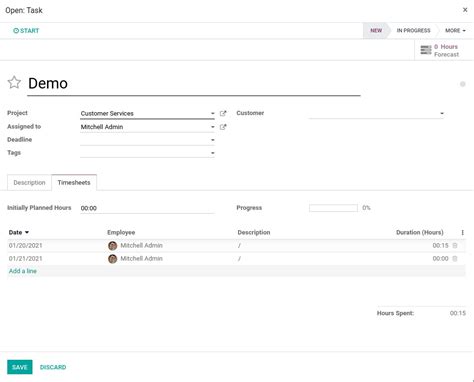 Using Odoo Timesheets Infintor Solutions