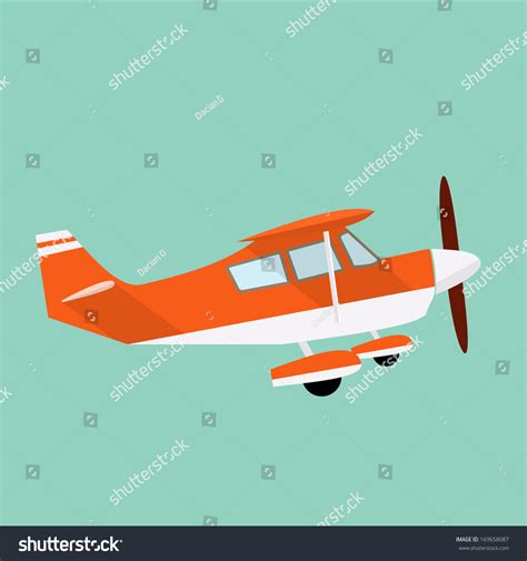 비행기 플랫 그림 스톡 벡터로열티 프리 169658087 Shutterstock