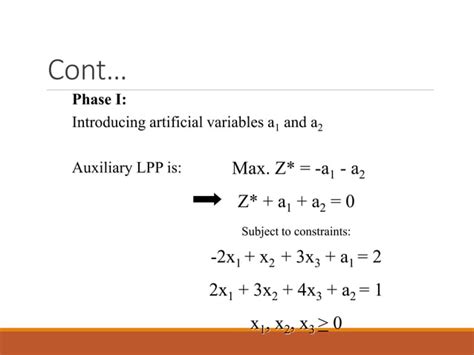Simplex Method Maths 4 Mumbai University Ppt