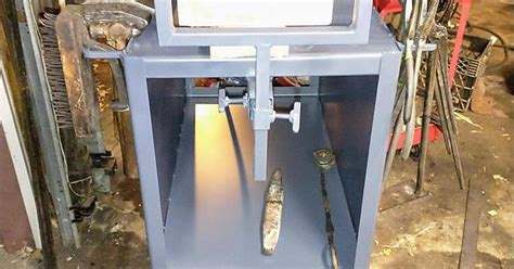 I Built Myself A New Forge Stand From Drops At Work Pretty Happy With How It Came Out I Really