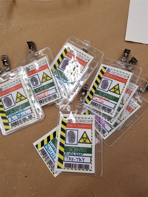 Scientist Dr Einstein Id Badge Cosplay Costume Name Tag Image Etsy