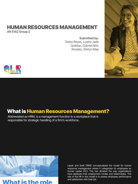 Architecture Human Resource Management Pdf Incentive Organizational Culture