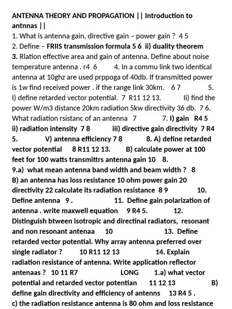 Antenna Theory And Propagation Pdf